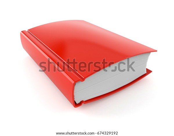 Red Blank Book Isolated On White Stock Illustration 674329192 ...