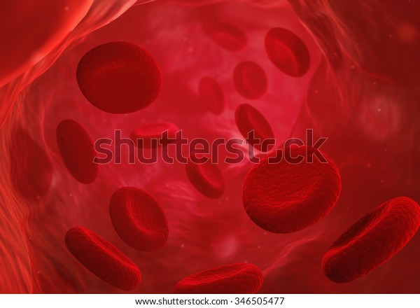Red Blood Cells Under Microscope Life Stock Illustration 346505477