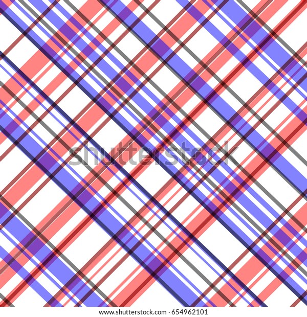 Red Blue Criscross Pattern Stock Illustration 654962101 | Shutterstock