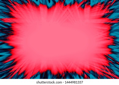 Red Blue Explosive Border Frame Red Stock Illustration 1444981337 ...