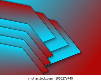 Red Blue Gradient Background Geometric Rectangle Stock Illustration ...