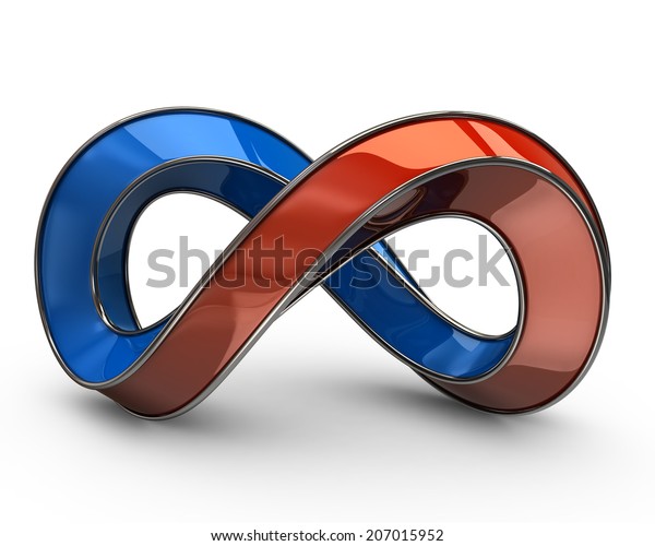 Red Blue Infinity Symbol Stock Illustration 207015952 | Shutterstock