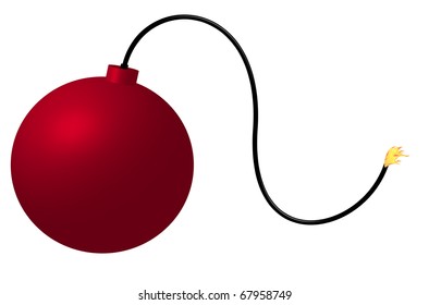 Red Bomb Stock Illustration 67958749 | Shutterstock