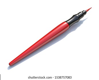 Red Brush Marker 3d Render Illustration Stock Illustration 1538757083 ...