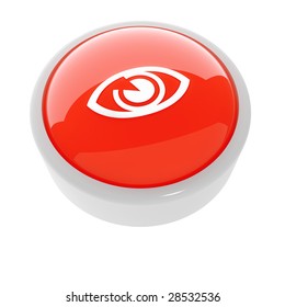Red Button Caution Sign On White Stock Illustration 28532536 | Shutterstock