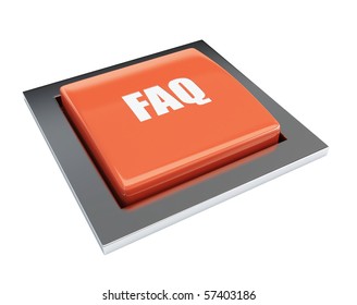 Red Button Faq On White Backgroun Stock Illustration 57403186 ...