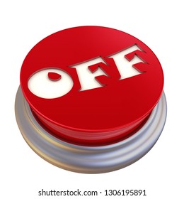 Red Button Labeled Word Off Round Stock Illustration 1306195891 ...