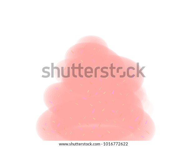 Red Candy Floss Sprinkles Background Stock Illustration 1016772622 ...