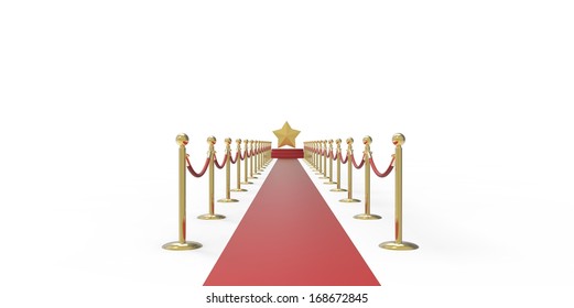 Red Carpet On Yellow Background Stars Stock Illustration 76897426 ...