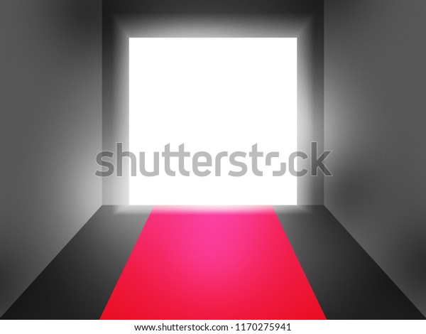 Red Carpet Empty Room Background Stock Illustration 1170275941 ...