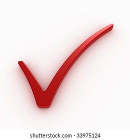 Red Check Mark Stock Illustration 33975124