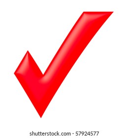 Red Check Mark Stock Illustration 57924577 | Shutterstock