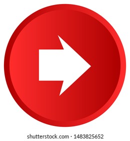 Red Circle Arrow Icon Button Illustration Stock Illustration 1483825652 ...
