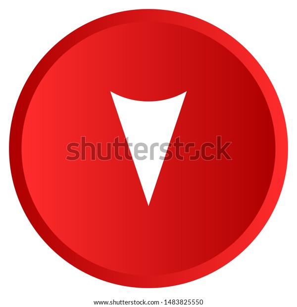 Red Circle Arrow Icon Button Illustration Stock Illustration 1483825550 ...