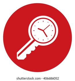 Red Circle Clock Key Time Key Stock Illustration 406686052 | Shutterstock