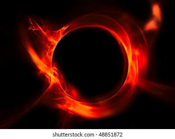 Red Circle Fire Stock Illustration 48851872