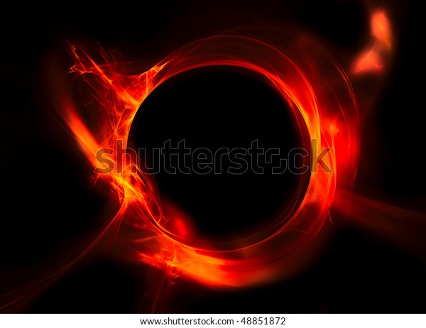 Red Circle Fire Stock Illustration 48851872