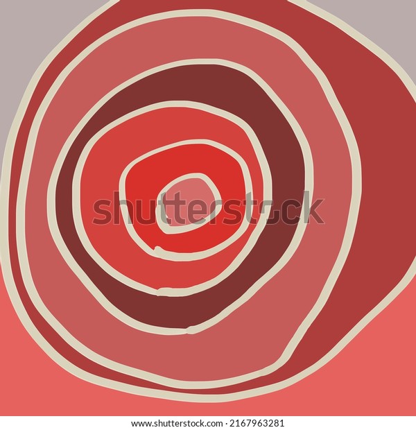 Red Circle Line Abstract Background Stock Illustration 2167963281 ...