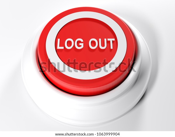 Red Circular Push Button Write Log Stock Illustration 1063999904 ...