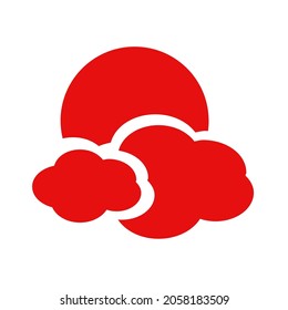 Red Cloud Illustration Without Background Stock Illustration 2058183509 ...