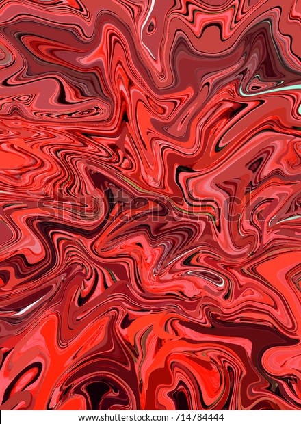Red Color Digital Posterization Background Made Stock Illustration ...