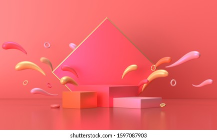 Red Commercial Background 3d Rendering Stock Illustration 1597087906 ...