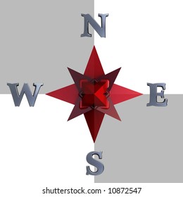 Red Compass Design Stock Illustration 10872547 | Shutterstock
