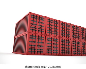 Red Containers Concept Rendered Stock Illustration 210832603 | Shutterstock