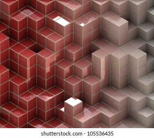 Red Cubes Background Stock Illustration 105536435 | Shutterstock