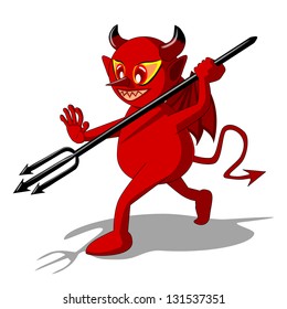 Similar Images, Stock Photos & Vectors of Cartoon Red Devil A cheeky ...