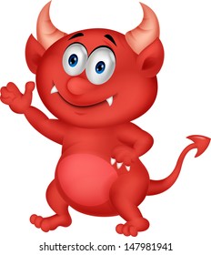 Red Devil Cartoon Stock Vector (Royalty Free) 147981944