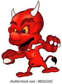 Red Devil Cartoon Illustration 스톡 일러스트 88262242 | Shutterstock