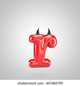 Red Devil Letter R Lowercase Black Stock Illustration 607483790 ...