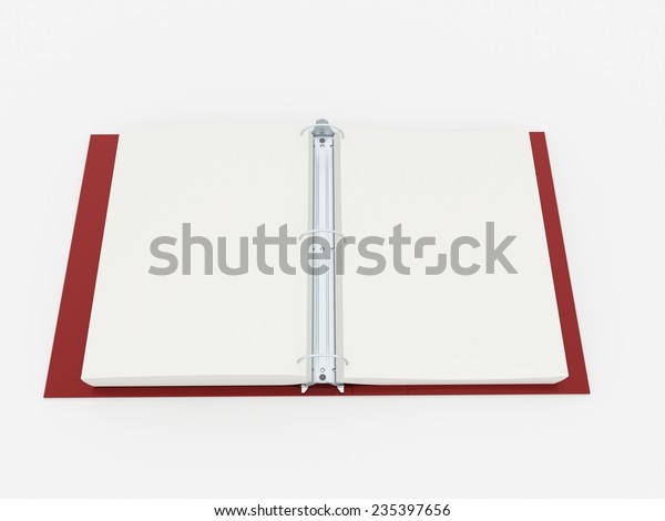 Red Documents Folder Book Rendered On Stock Illustration 235397656