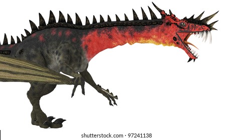 Red Dragon Attack Side View Stock Illustration 97241138 | Shutterstock