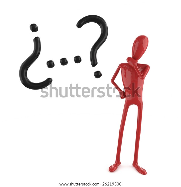 Red Dummy Question Marks This Image Stock Illustration 26219500 ...