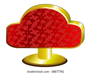 Red Embossed 3d Table Top Sign 스톡 일러스트 38877781 | Shutterstock