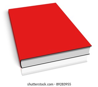 Red Empty Book Template On White Stock Illustration 89283955 | Shutterstock