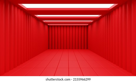 Red Empty Interior Space Room Studio Stock Illustration 2155966299 ...