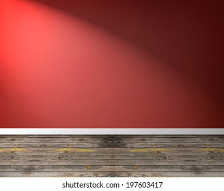 Red Empty Room Background Spotlight Stock Illustration 197603417 ...