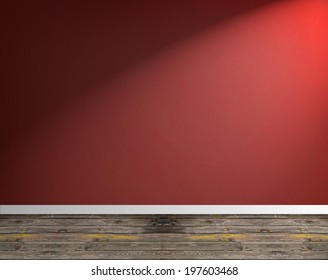Red Empty Room Background Spotlight Stock Illustration 197603468 ...
