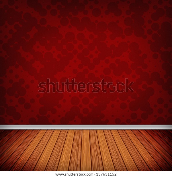 Red Empty Room Interior Wallpaper High 스톡 일러스트 137631152 | Shutterstock