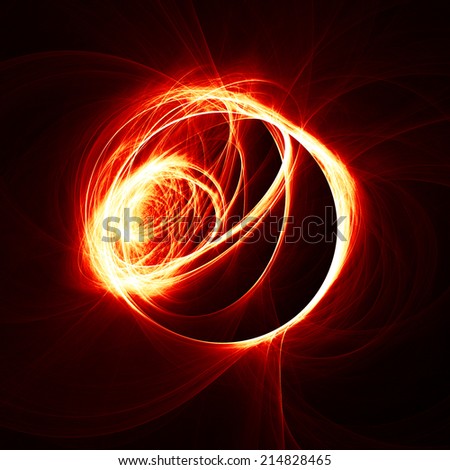 Red Fire Light Effects Abstract Ring 库存插图 214828465 - Shutterstock