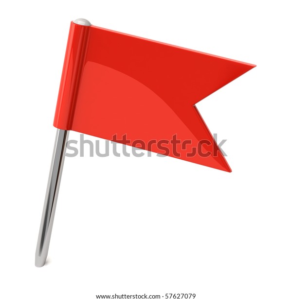 Red Flag Pin Stock Illustration 57627079
