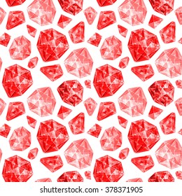Red Gemstones Abstract Background Ruby Gems Stock Illustration ...