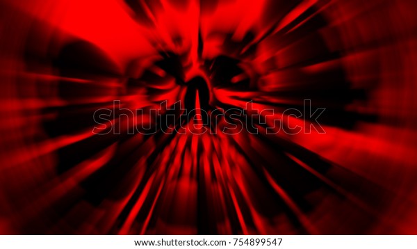 Red Head Monster Torn Face Illustration Stock Illustration 754899547 ...