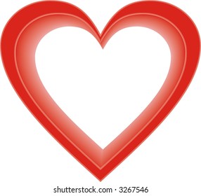 Red Heart Frame Stock Illustration 3267546 | Shutterstock