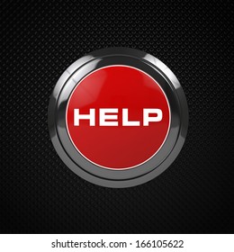 Red Help Button On Black Background Stock Illustration 166105622 ...