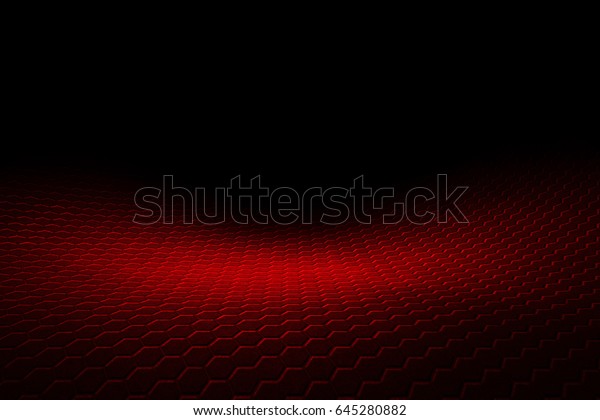 Red Hexagon Background Real Texture Perspective Stock Illustration ...
