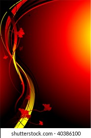 Red Hot Background Floral Elements Room Stock Illustration 40386100 ...
